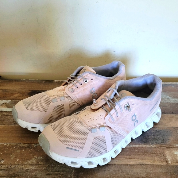 On Running | Shoes | On Running Pink And Gray Sneakers | Poshmark